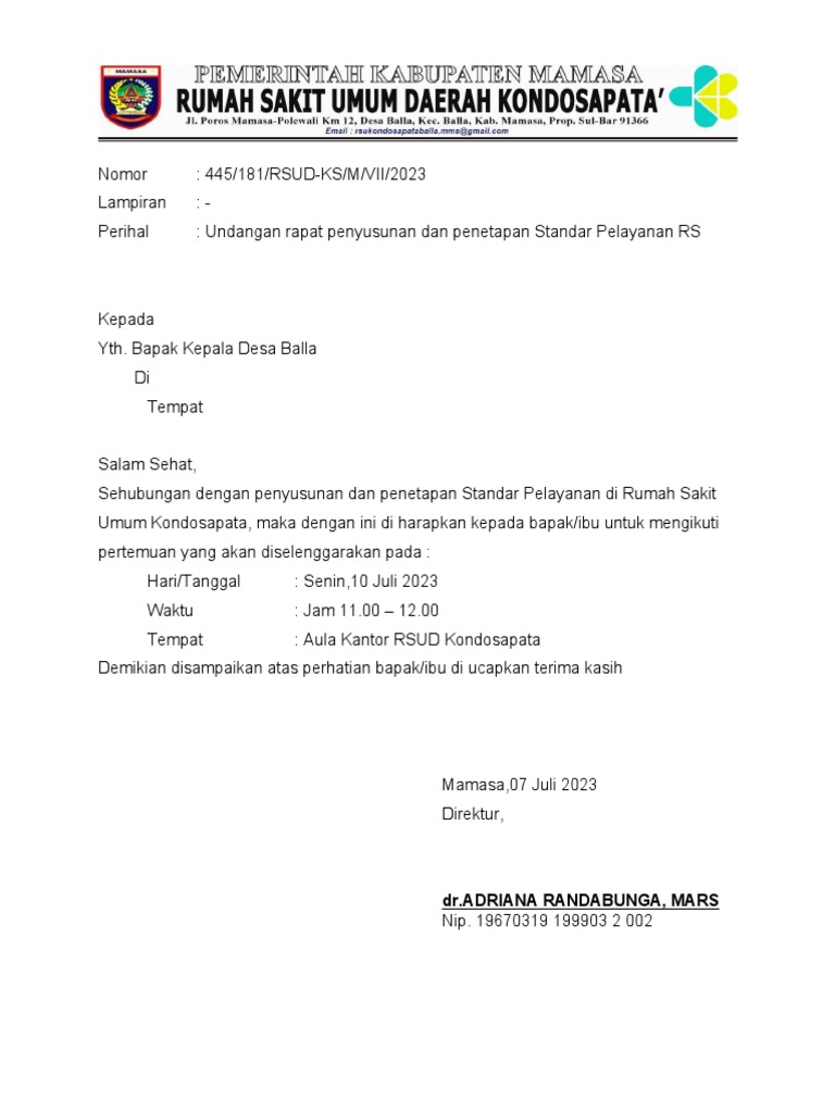 Undangan Rapat | PDF