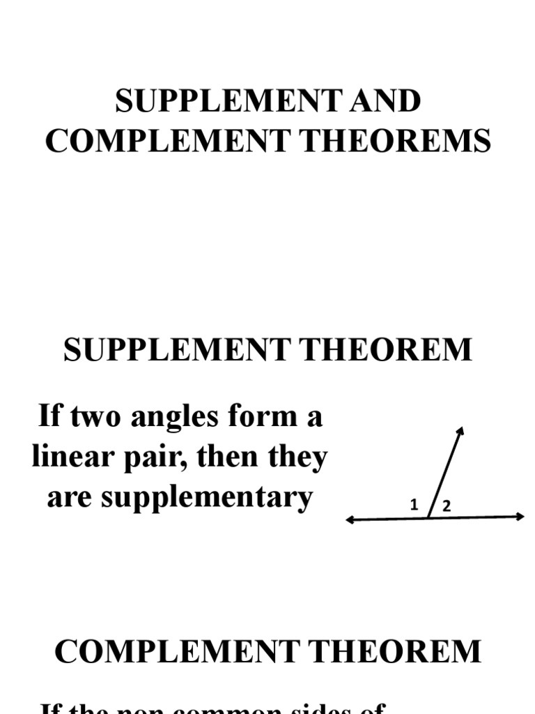 Angle Pairs and Right Angles Theorems | PDF