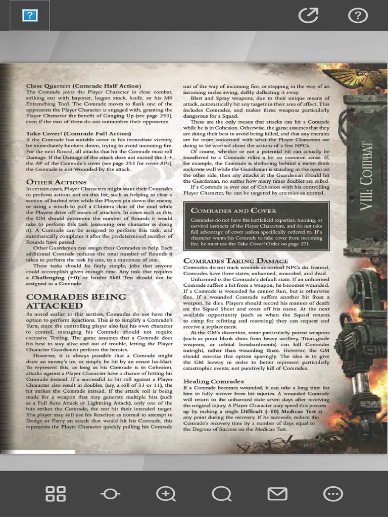 Only War - Core Rulebook 7 | PDF