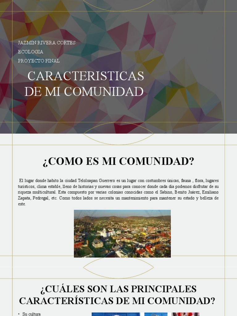 Caracteristicas de Mi Comunidad | PDF