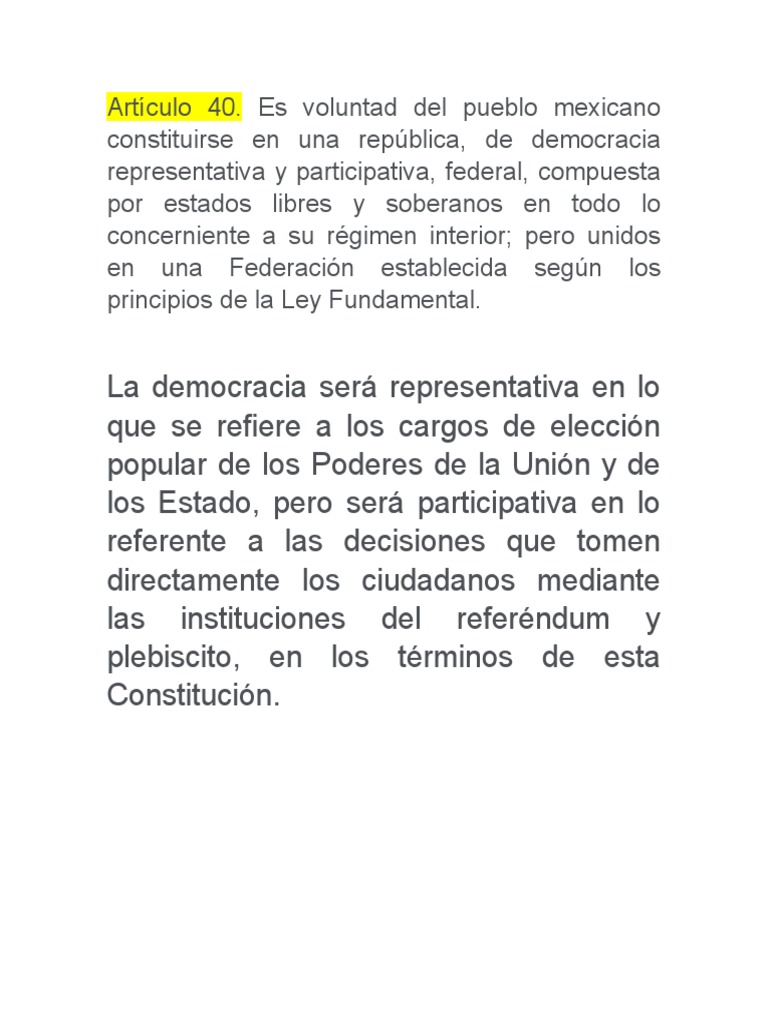 Artículo 40 | Descargar gratis PDF | Ejecutivo (gobierno) | Judicaturas