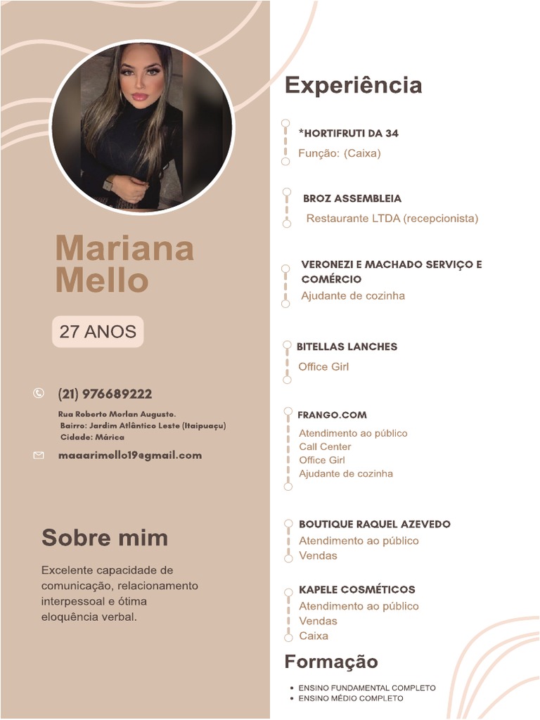 Curriculum Mariana | PDF