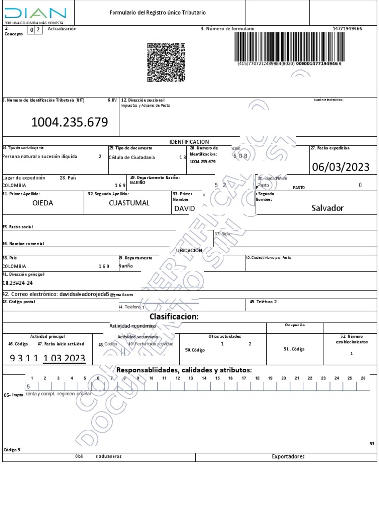 RUT Empresa | PDF