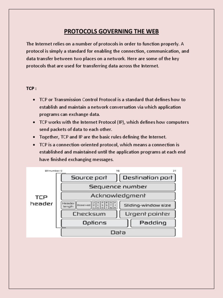 WT UNIT 1 Lecture 1.2 Protocols Governing The Web | PDF | Internet Protocols | Internet Protocol ...