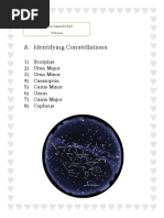 Tracing-Constellations-Activity | PDF | Constellation | Night Sky