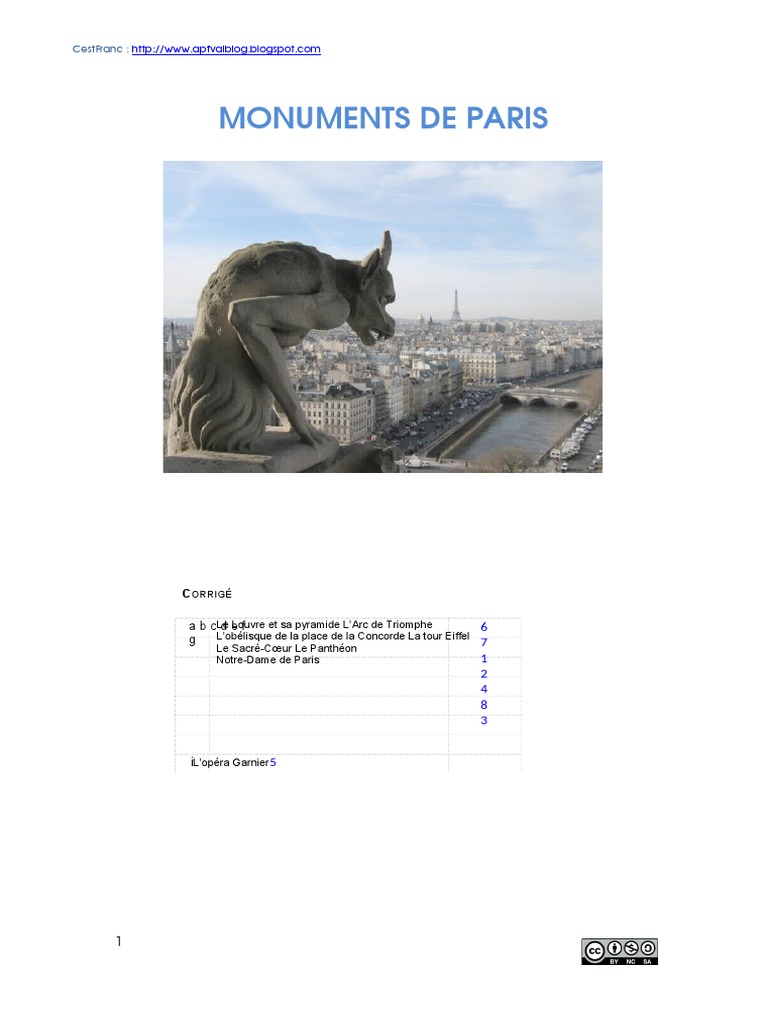 Guide Monument Paris 2025 Pdf _ Guide Des Monuments De Paris – ZTDA
