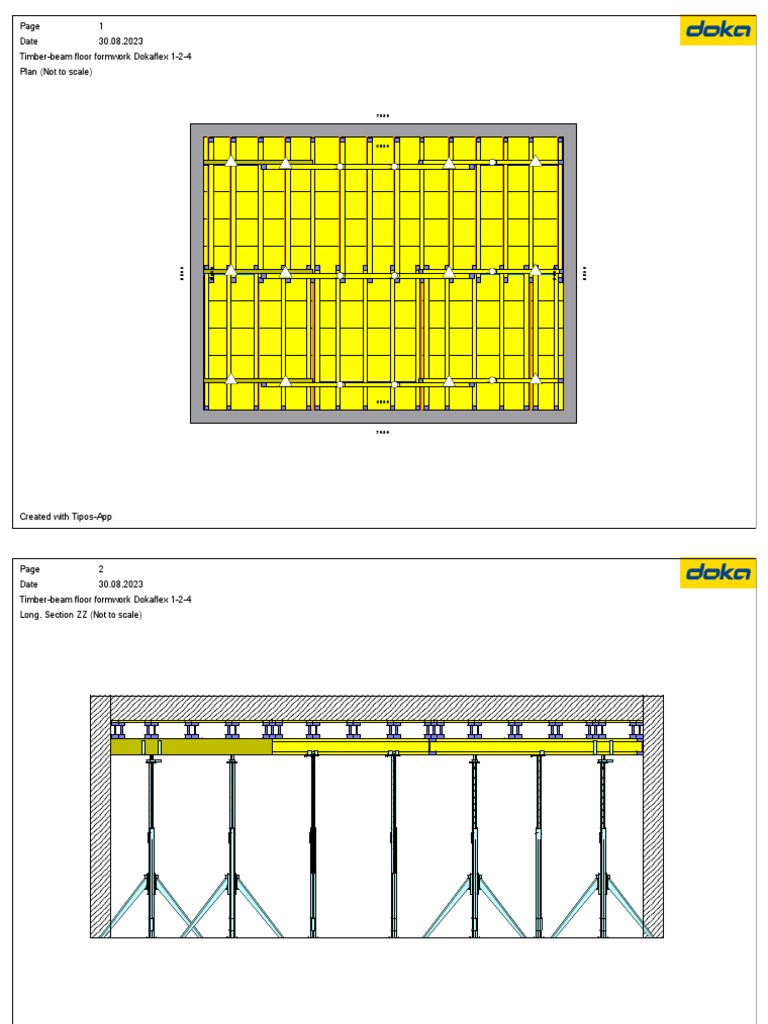 Dokaflex 1-2-4 Formwork Plan | PDF