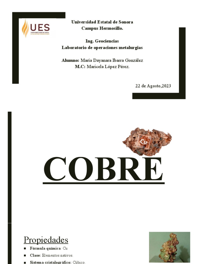Cobre Dayanara Ibarra (2) | PDF | Cobre | Rieles