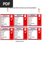 Color Codes For Monthly Equipment and Tools Inspection - 2025 | PDF