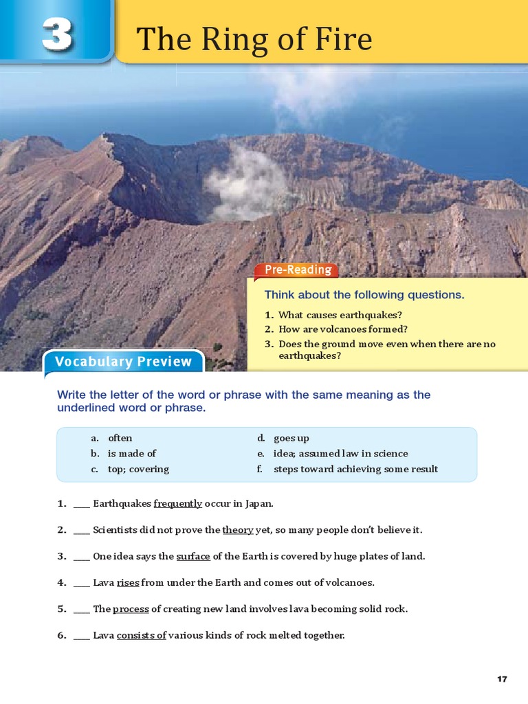 Chapter 3 The Ring of Fire | PDF | Plate Tectonics | Volcano