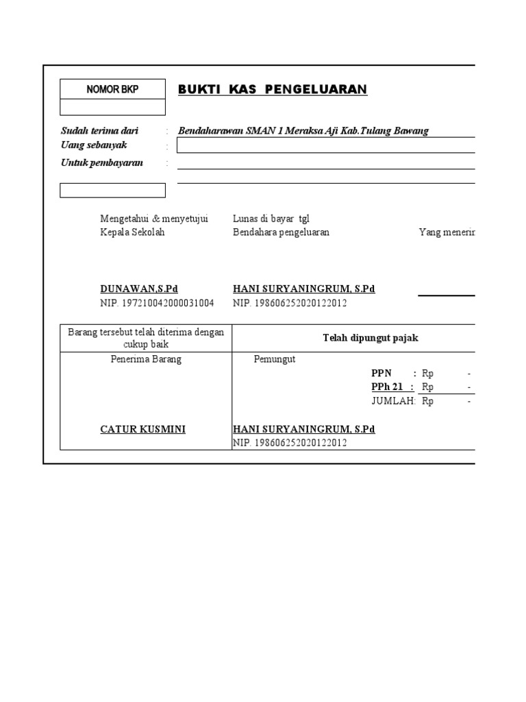 BKP Sma Meraksa | PDF