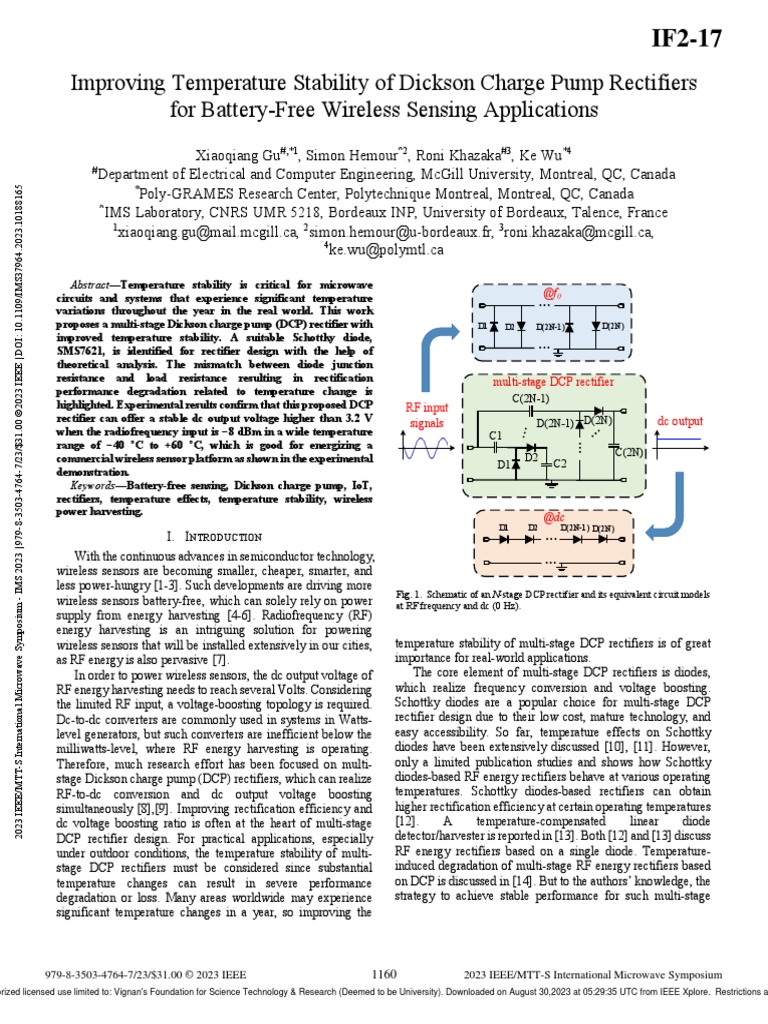 Temperature-Stable Dickson Rectifiers | PDF | Rectifier | Diode