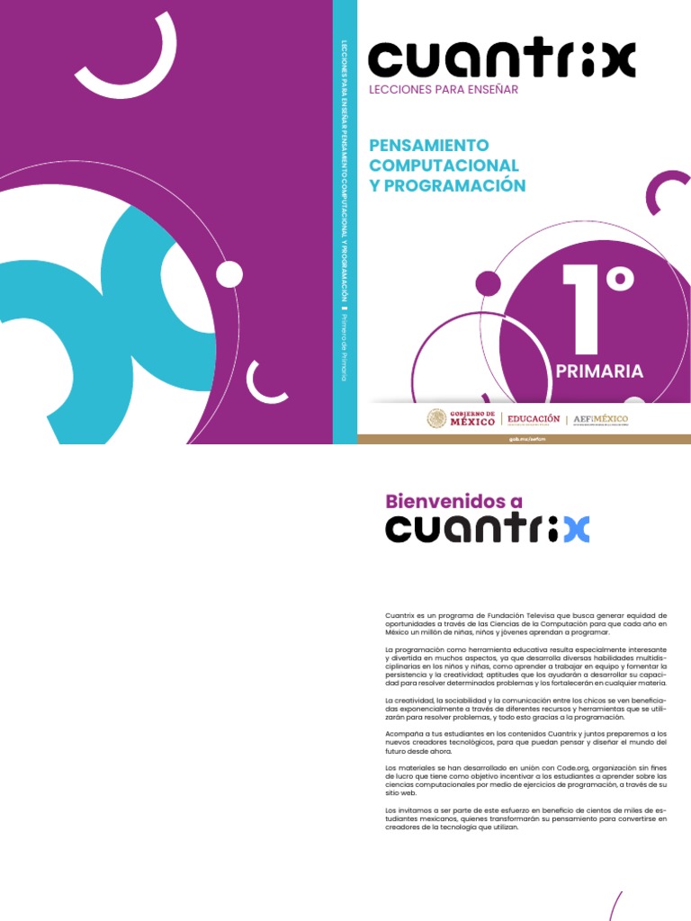Manual 1ro Primaria - QUANTRIX | PDF | Robot | Robótica