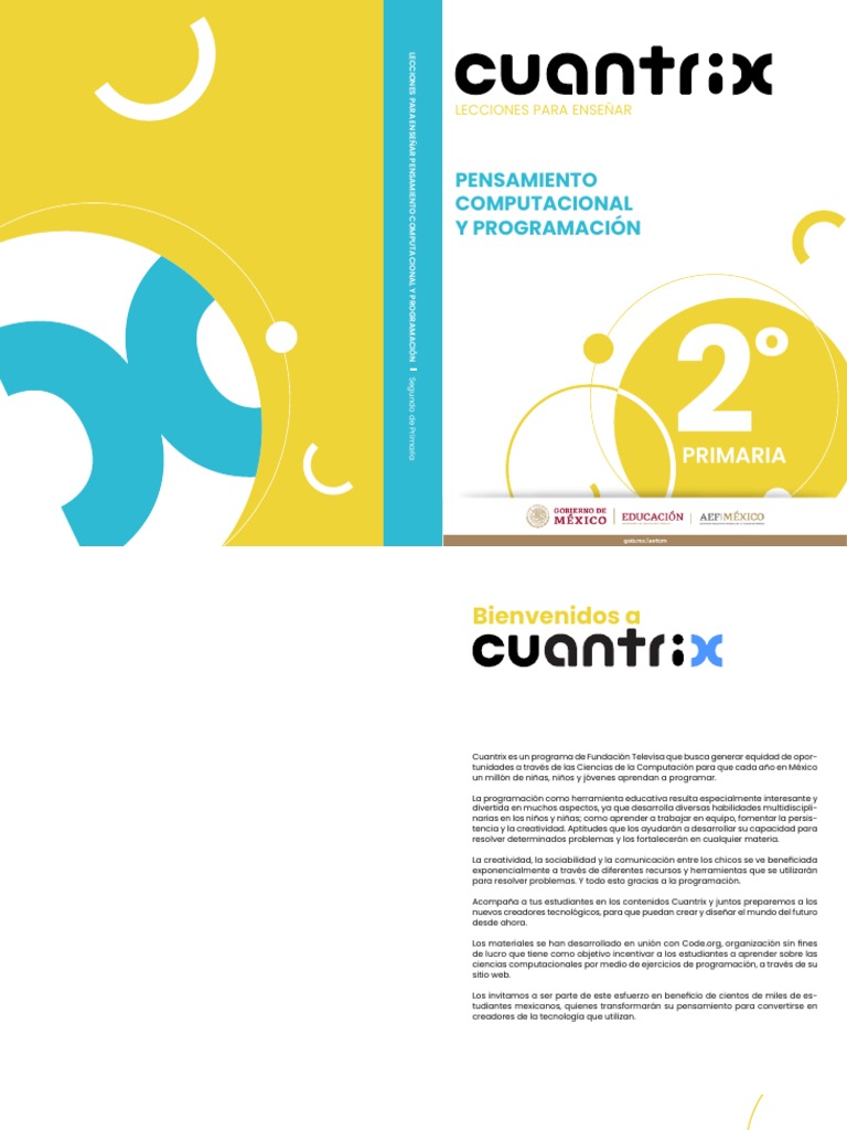 Manual 2do Primaria - QUANTRIX | PDF | Pensamiento | Algoritmos