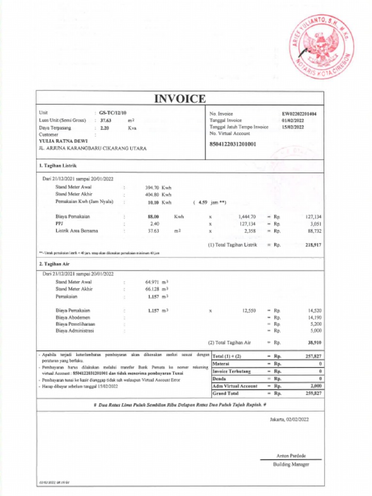 CTC Utility Bill | PDF