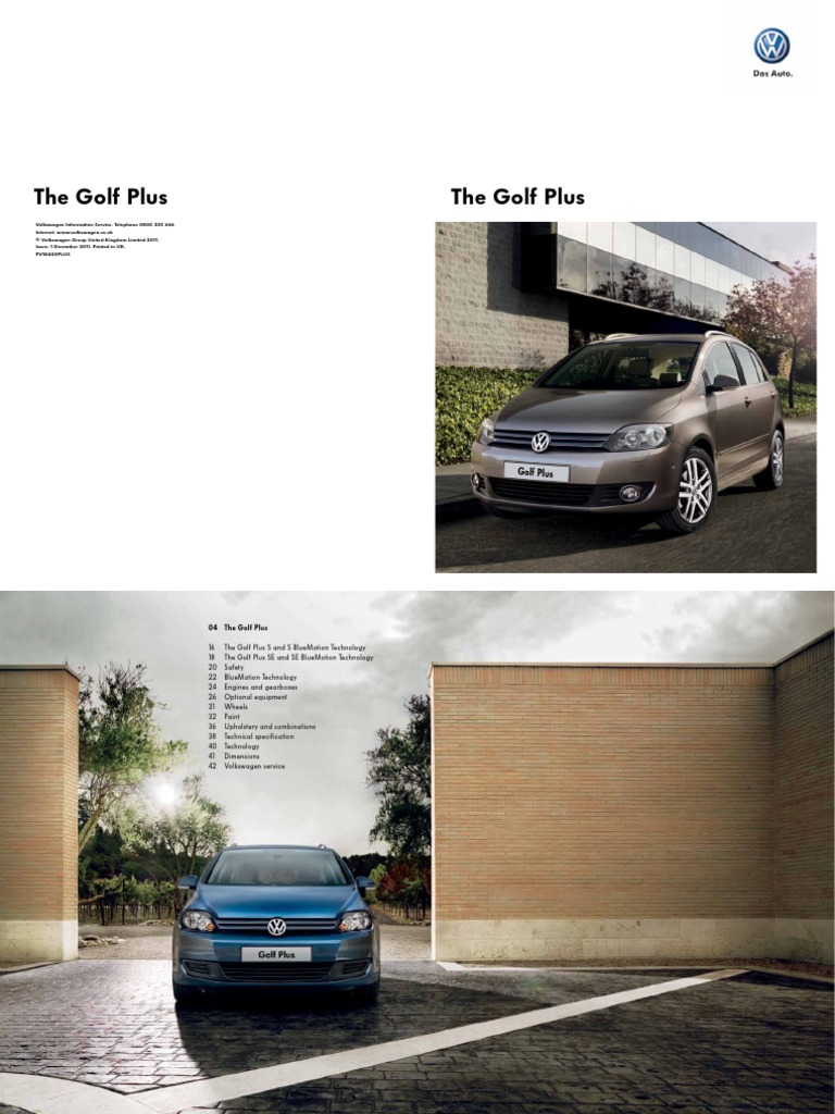 Volkswagen Golf Plus Features Guide | PDF