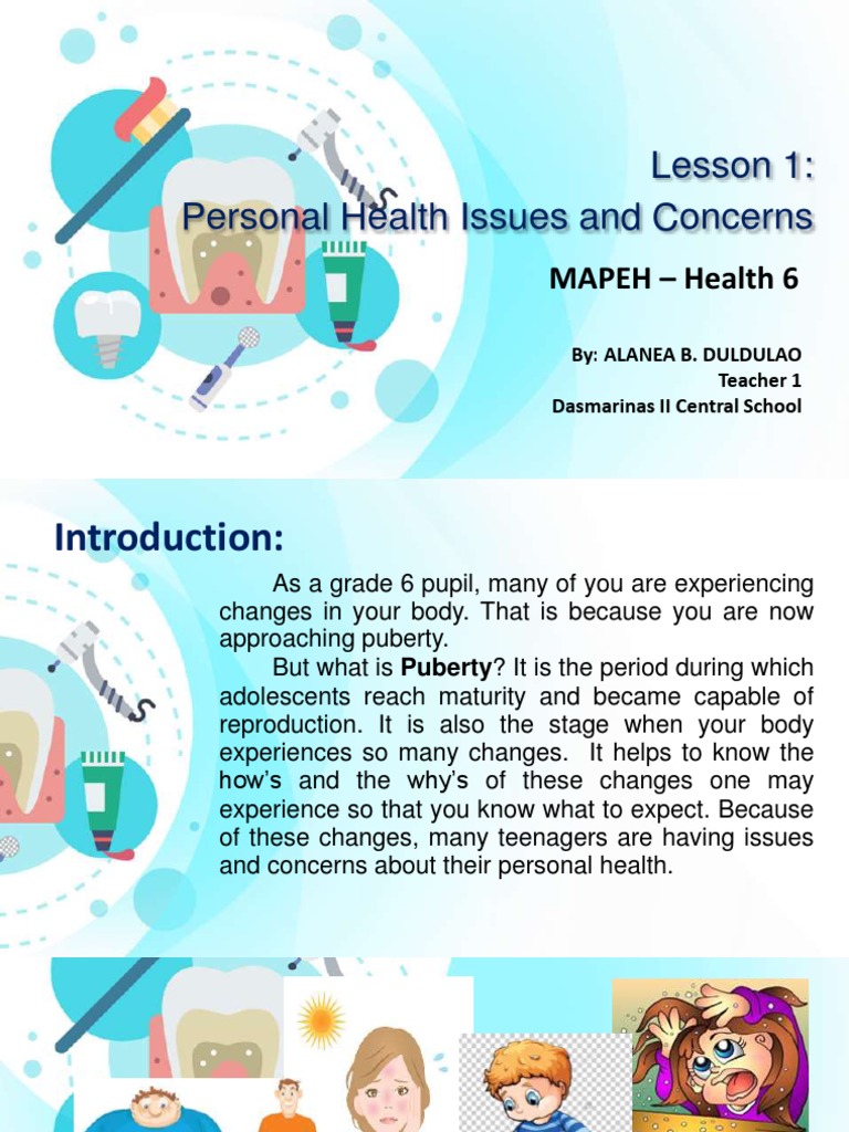 Lesson1health6 200628035049 | PDF | Puberty | Ear
