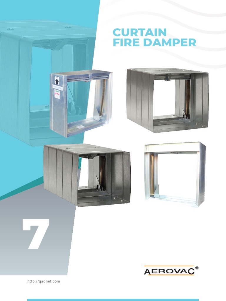 Curtain Fire Dampers Overview | PDF | Duct (Flow) | Fuse (Electrical)