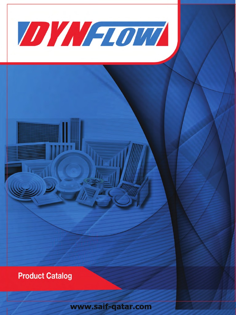 Grilles and Diffusers - Saif Qatar | PDF | Duct (Flow) | Extrusion