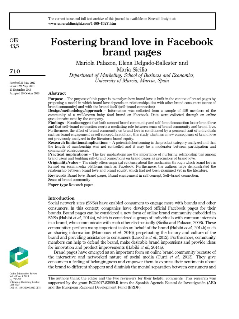 Fostering Brand Love | Download Free PDF | Brand | Identity (Social ...