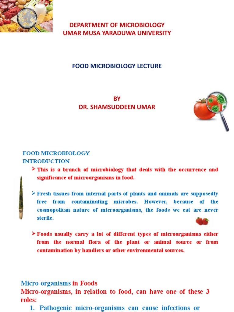 Food Microbiology Lecture Overview | PDF | Food Preservation ...