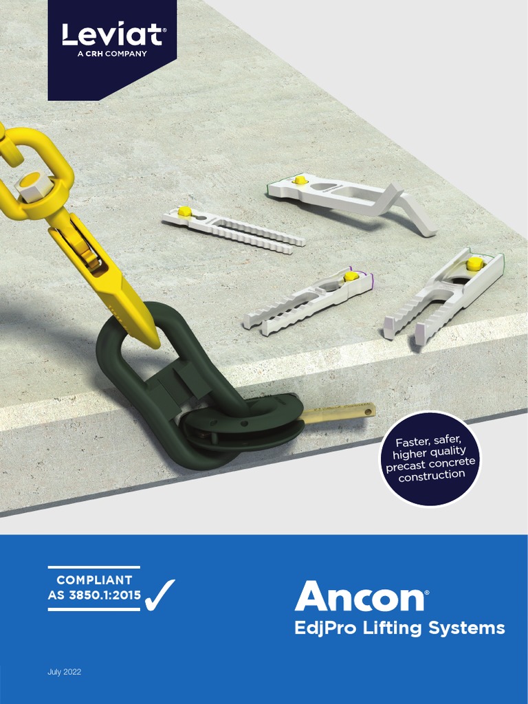 Ancon EdjPro Lifting Systems | PDF | Fracture | Strength Of Materials