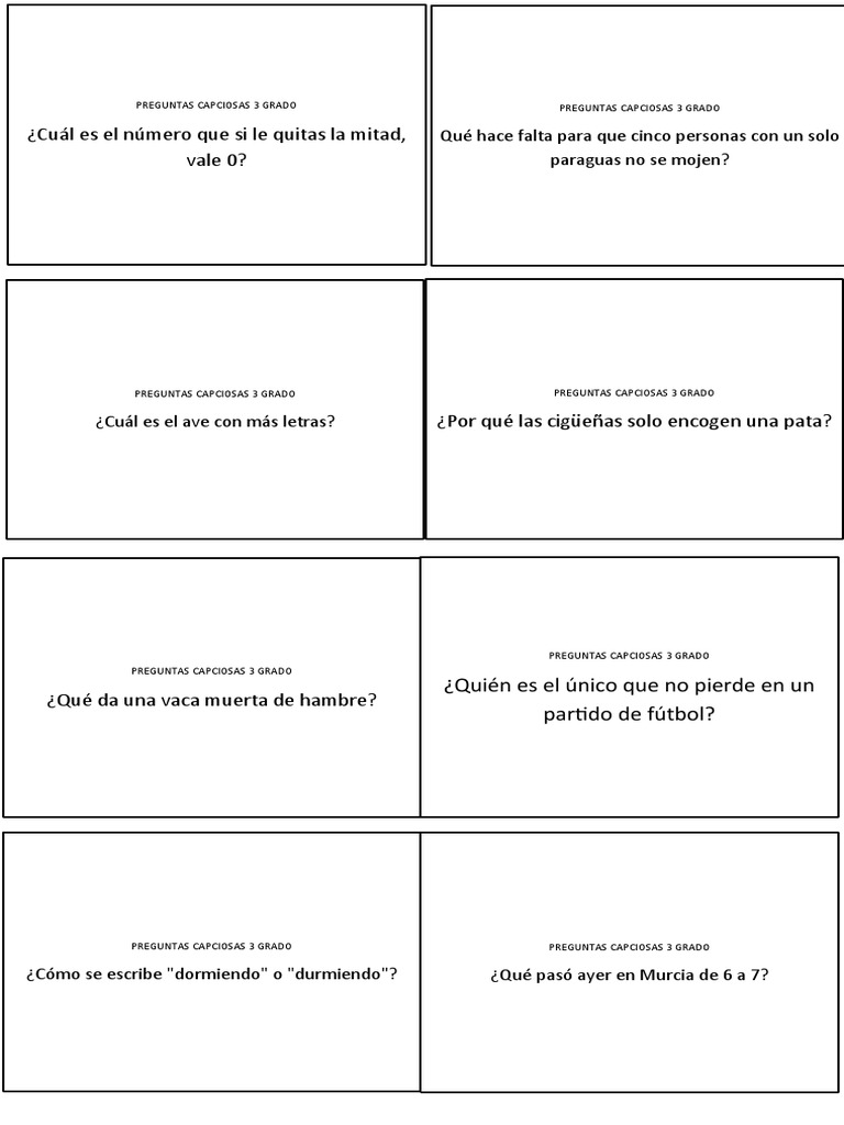 Preguntas Capciosas | PDF