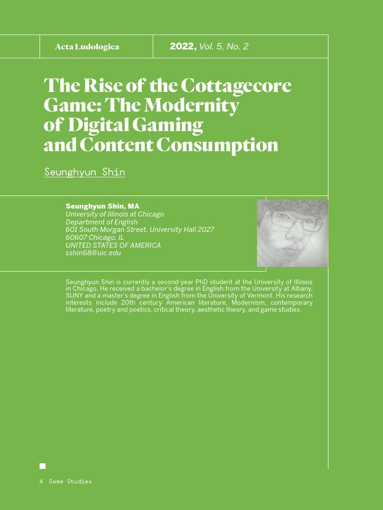 Rise of Cottagecore Games in 2020s | PDF