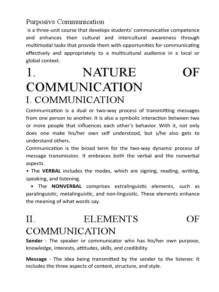 Communication | PDF | Communication | Nonverbal Communication