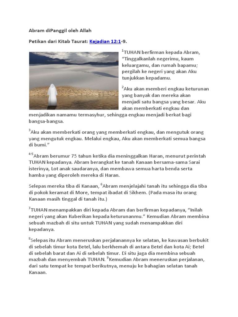 4.abram DiPanggil Oleh Allah | PDF