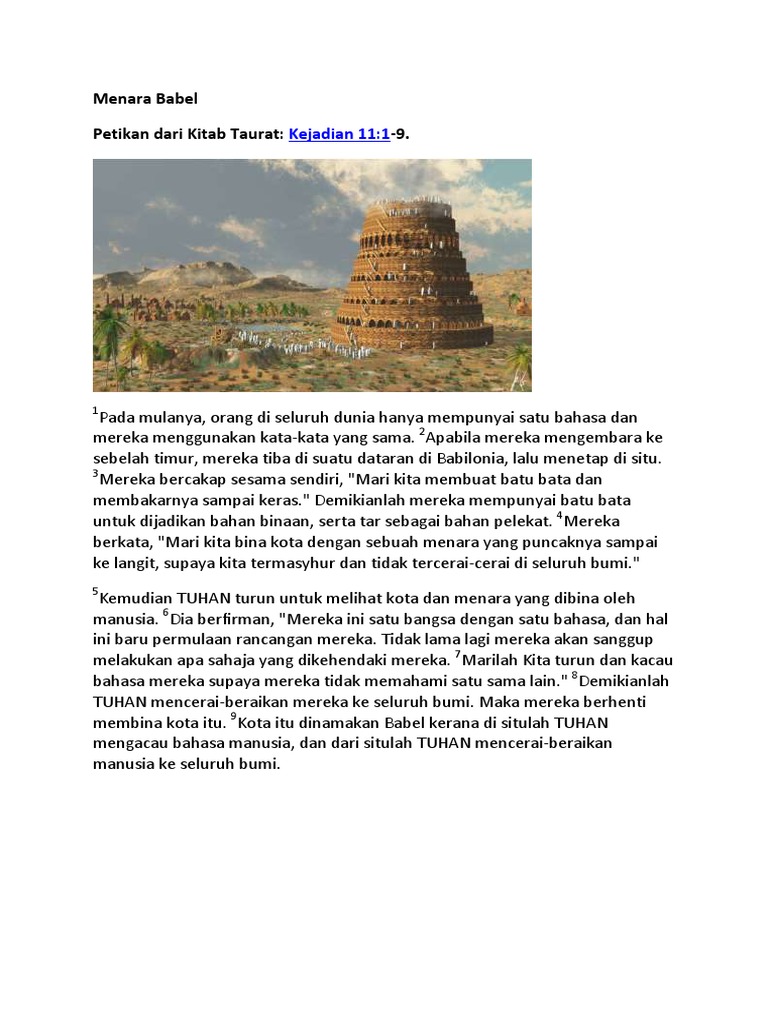 3.menara Babel | PDF | Ilmu Sosial