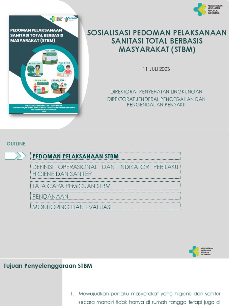 V3 Juli 11 - Sosialisasi Pedoman Pelaksanaan STBM | PDF