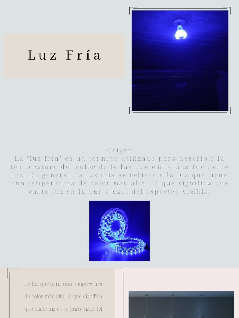Presentación Luz Fria | PDF | Color | Azul