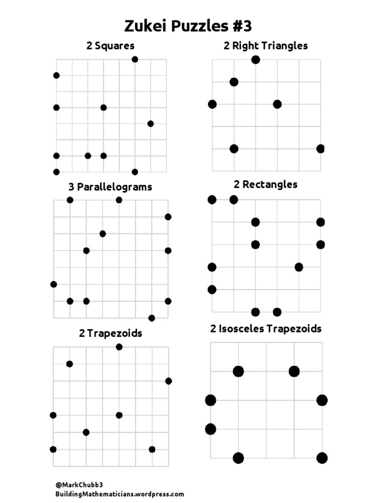 Zukei Puzzles #3 | PDF