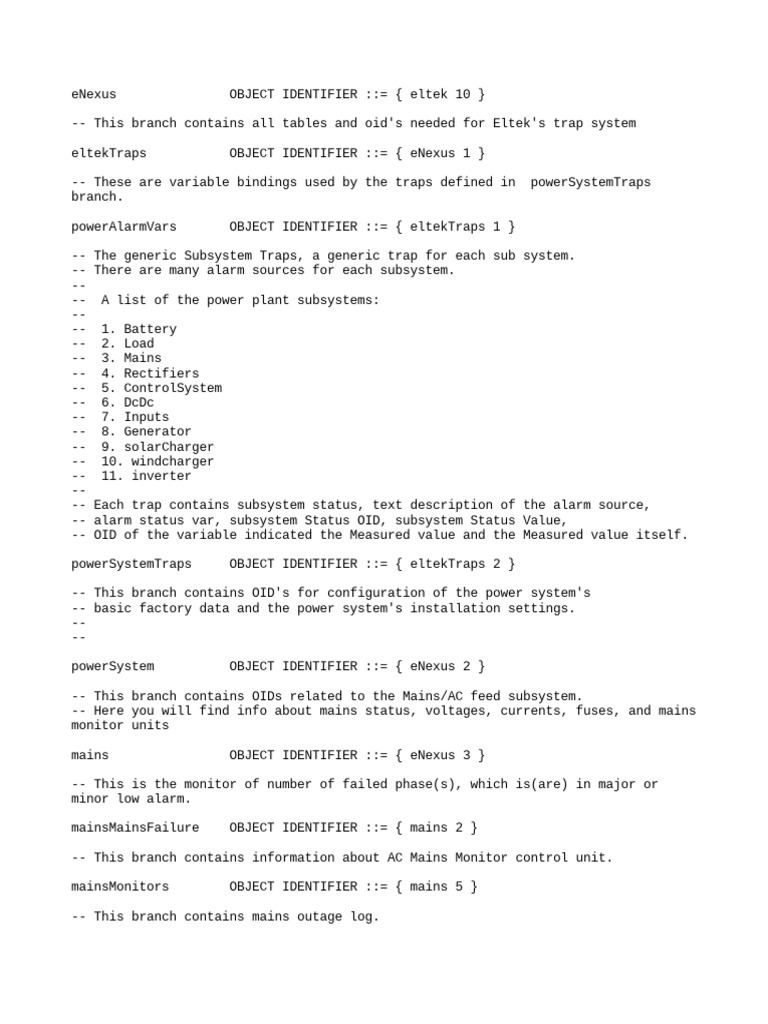 Eltek MIB and Trap System Overview | PDF | Latitude | Longitude