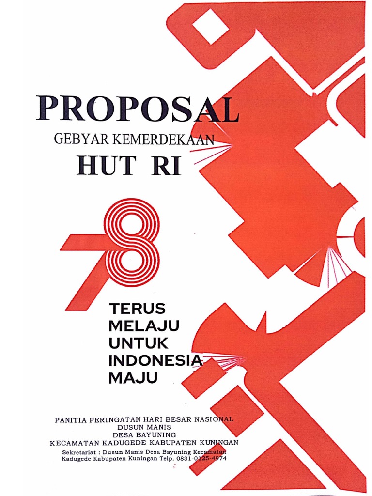 Proposal Gebyar HUT RI Dusun Manis | PDF