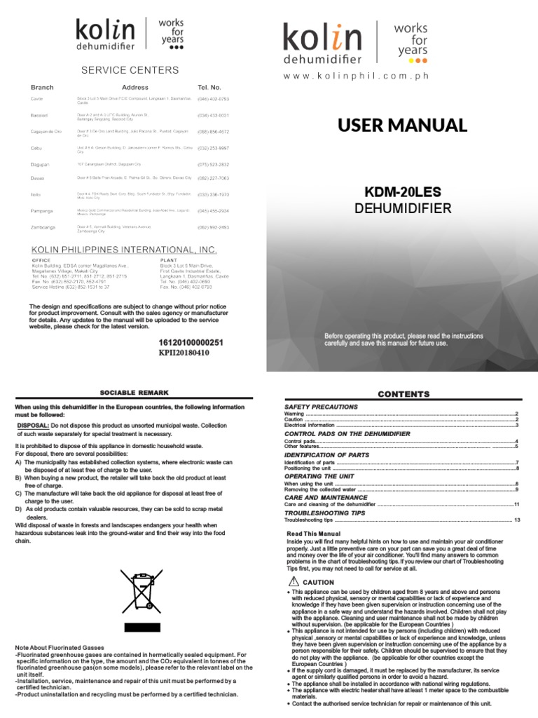 KDM 20les User Manual | PDF | Ac Power Plugs And Sockets | Materials
