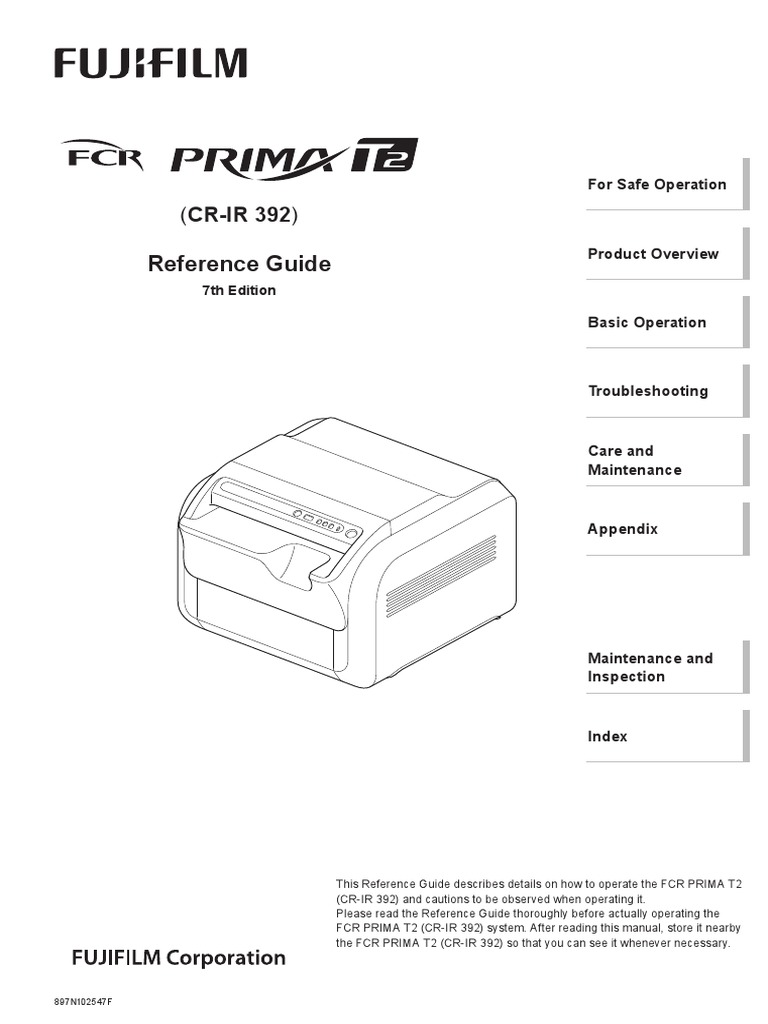FCR PRIMA T2 Manual E | PDF | Electromagnetic Compatibility ...