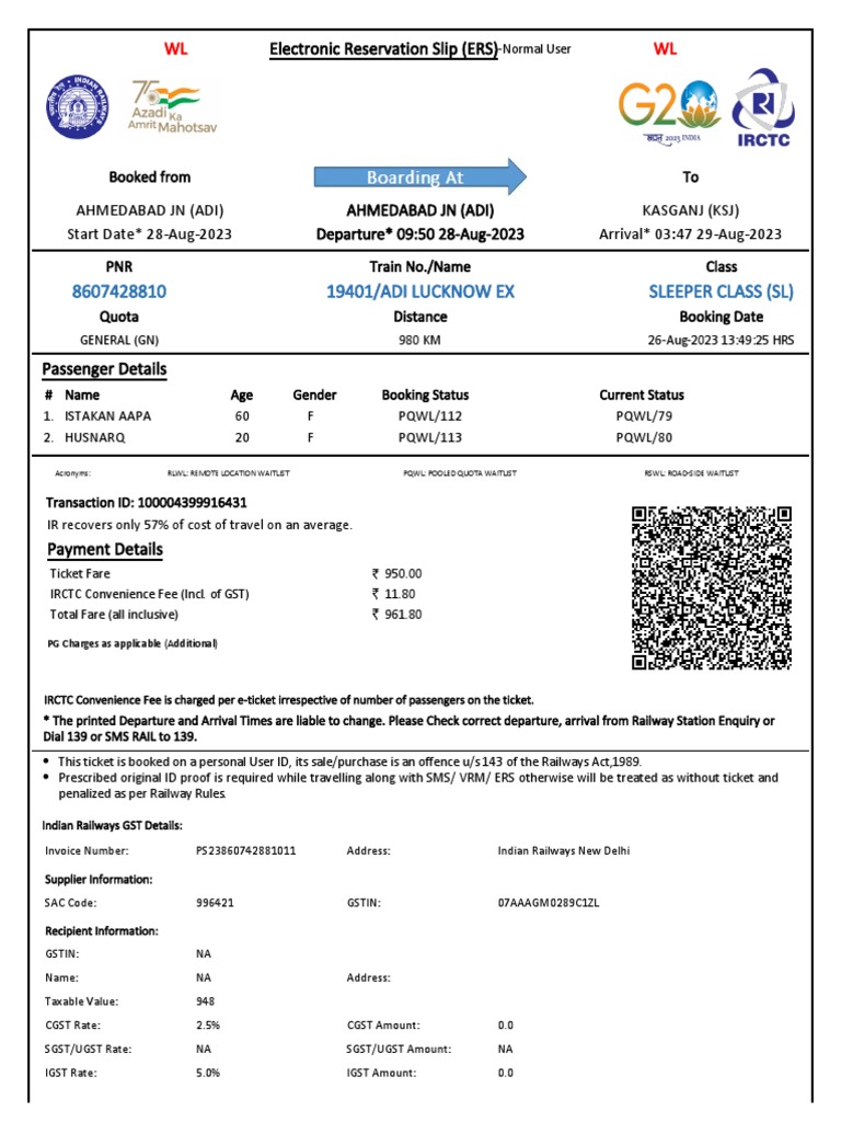 Train Ticket | PDF | Identity Document