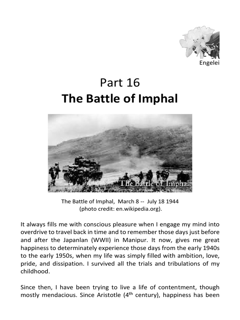 My Memories of Imphal From 1941 Part 16 | PDF | Politics | Social Science