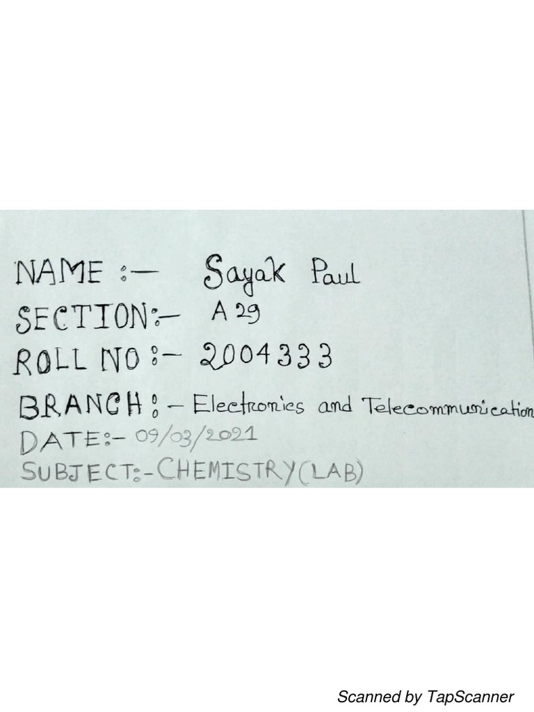 Chemistry Lab Activity 1 | PDF | Cooking, Food & Wine