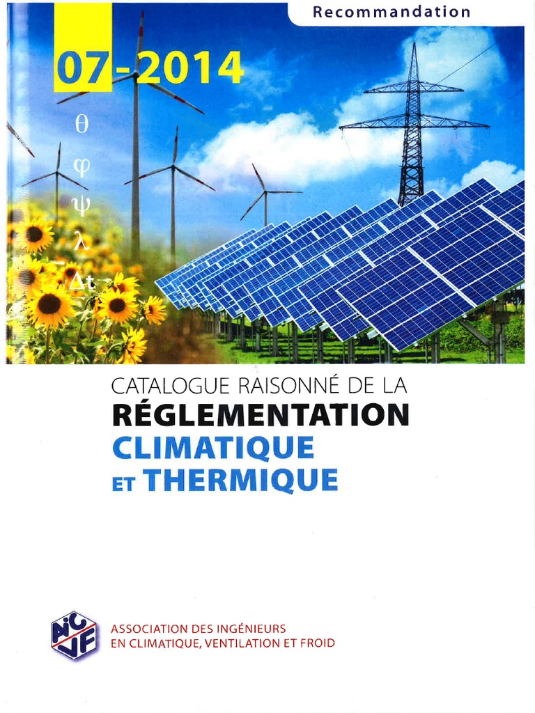 AICVF - Catlogue Raisonné de La Reglementation Thermique | PDF