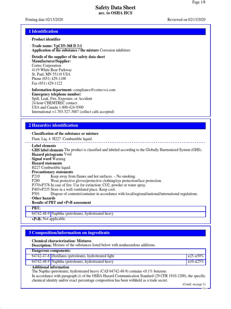 VpCI 368D | PDF | Dangerous Goods | Labor Relations
