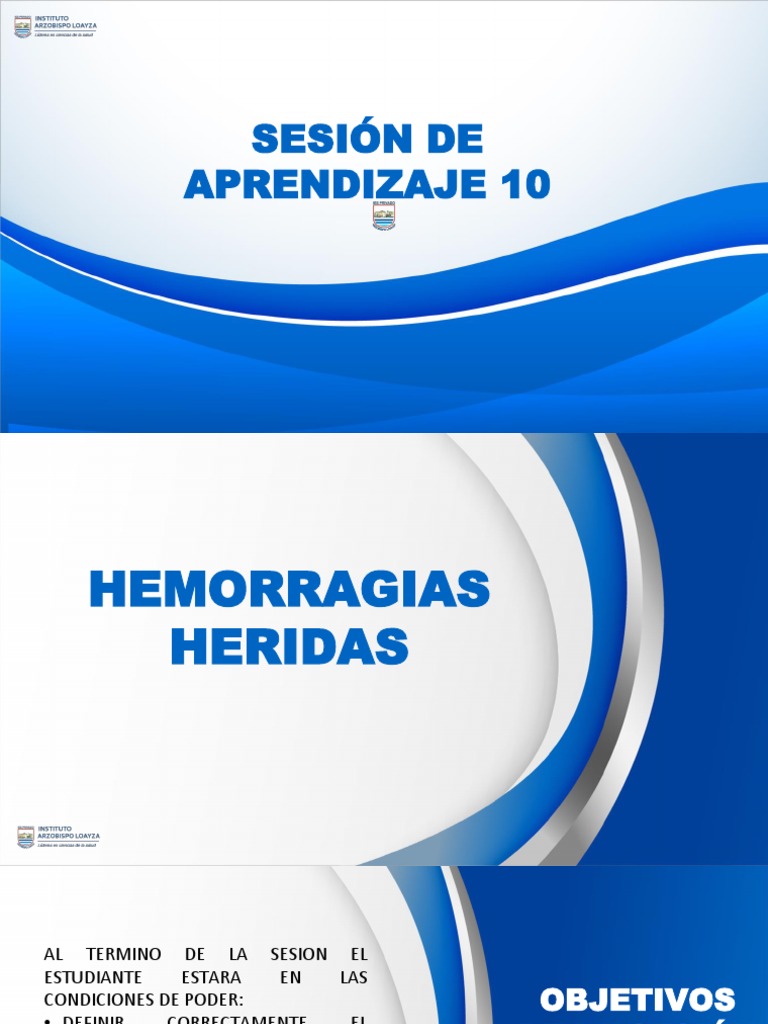 Primeros Auxilios: Heridas y Hemorragias | PDF | Herida | Fisiología