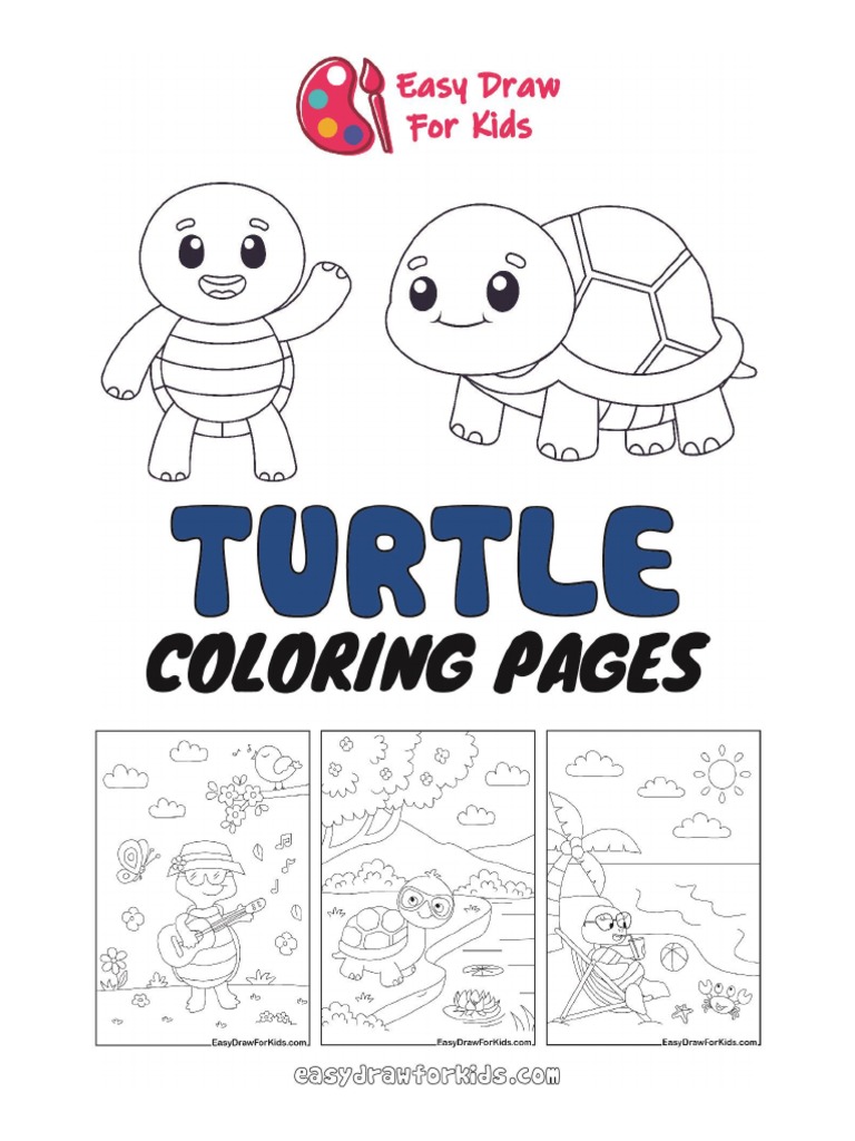 Turtle Coloring Page | PDF