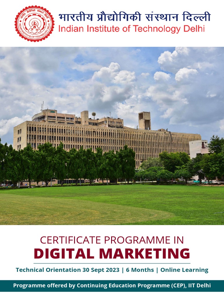Iitd DM Brochure | PDF | Digital Marketing | Marketing