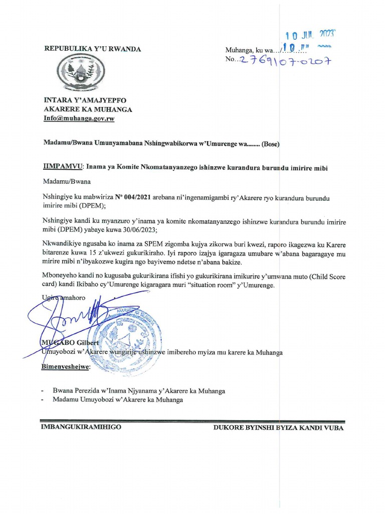 Ibaruwa Imenyesha Ba ES Gukoresha SPEM | PDF