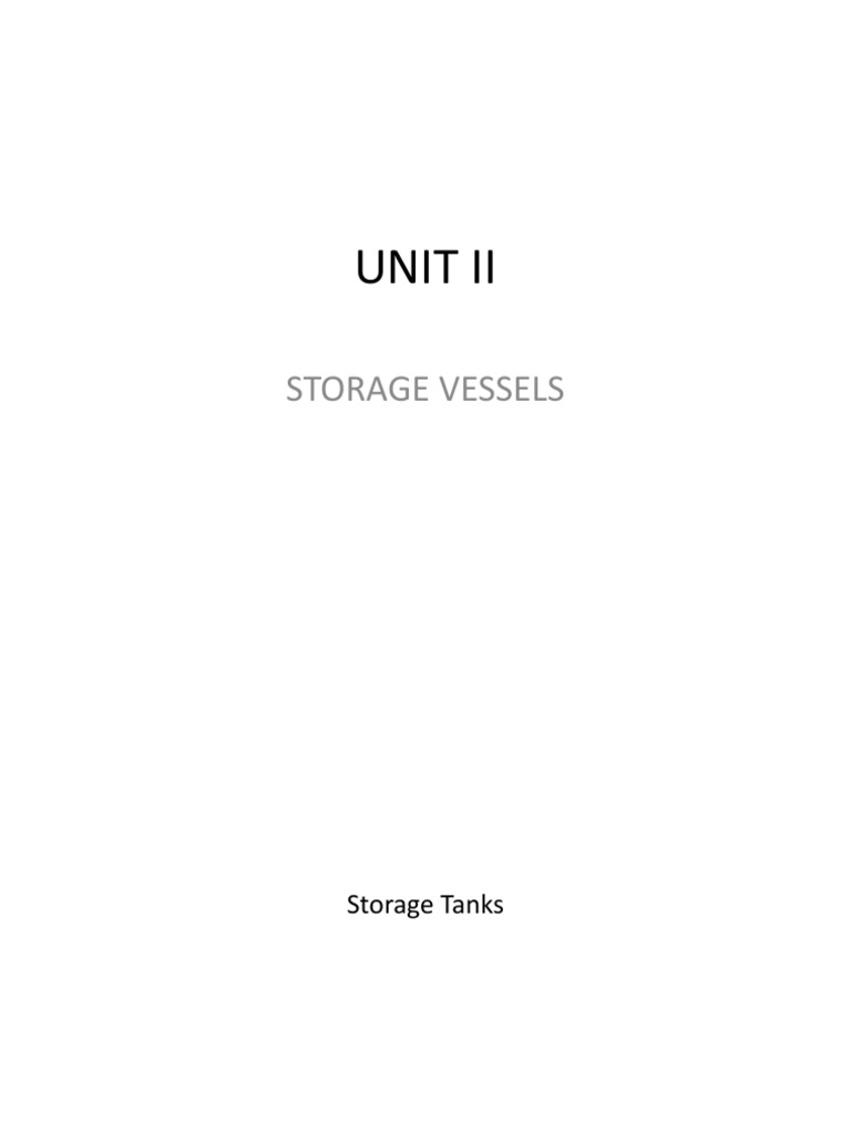 Storage Vessels | PDF | Pressure | Liquids