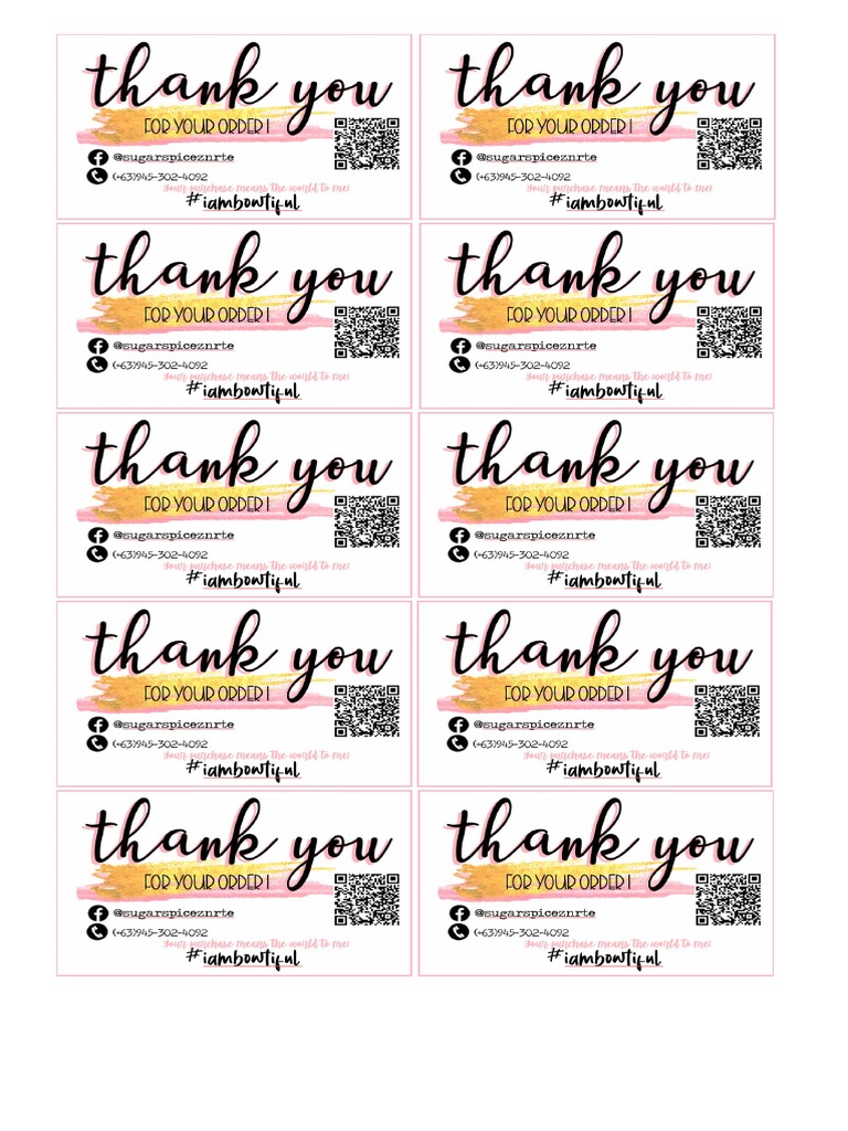 Thank You Card | PDF