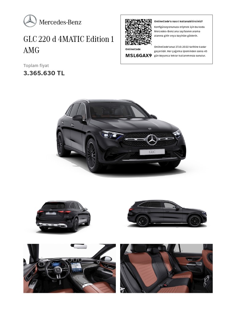 GLC 220 D 4matic Edition 1 Amg Msl6gax9 | PDF